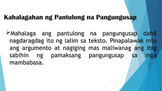 Pamaksa at Pantulong na Pangungusap.pptxccccccccccccccccccccc | PPTX