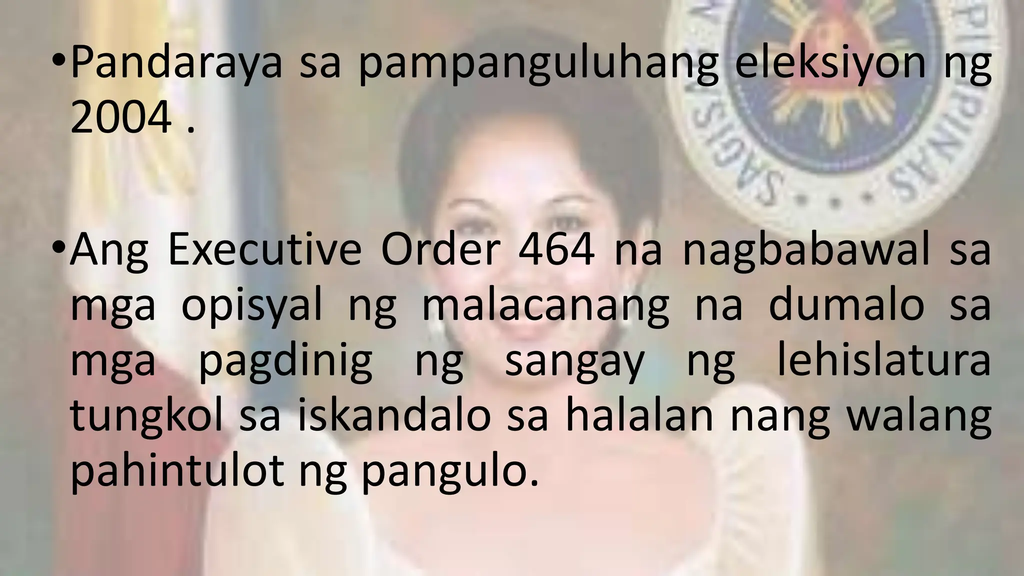 Administration of Gloria-Macapagal ️pptx | PPTX