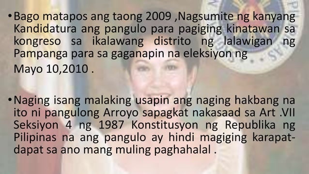 Administration of Gloria-Macapagal ️pptx | PPTX