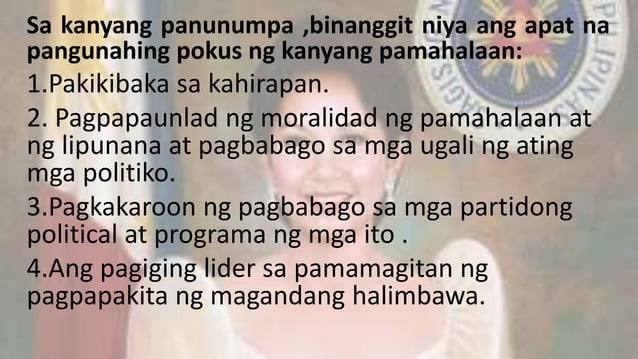 Administration of Gloria-Macapagal ️pptx | PPTX