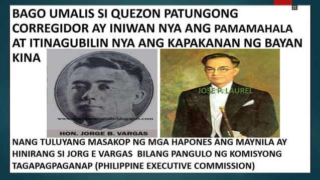 Pamamahala ng mga Hapones sa Pilipinas | PPTX
