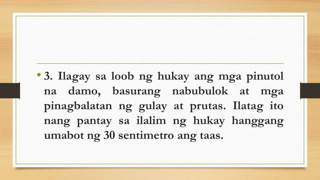 Pamamaraan sa paggawa ng compost pit | PPTX
