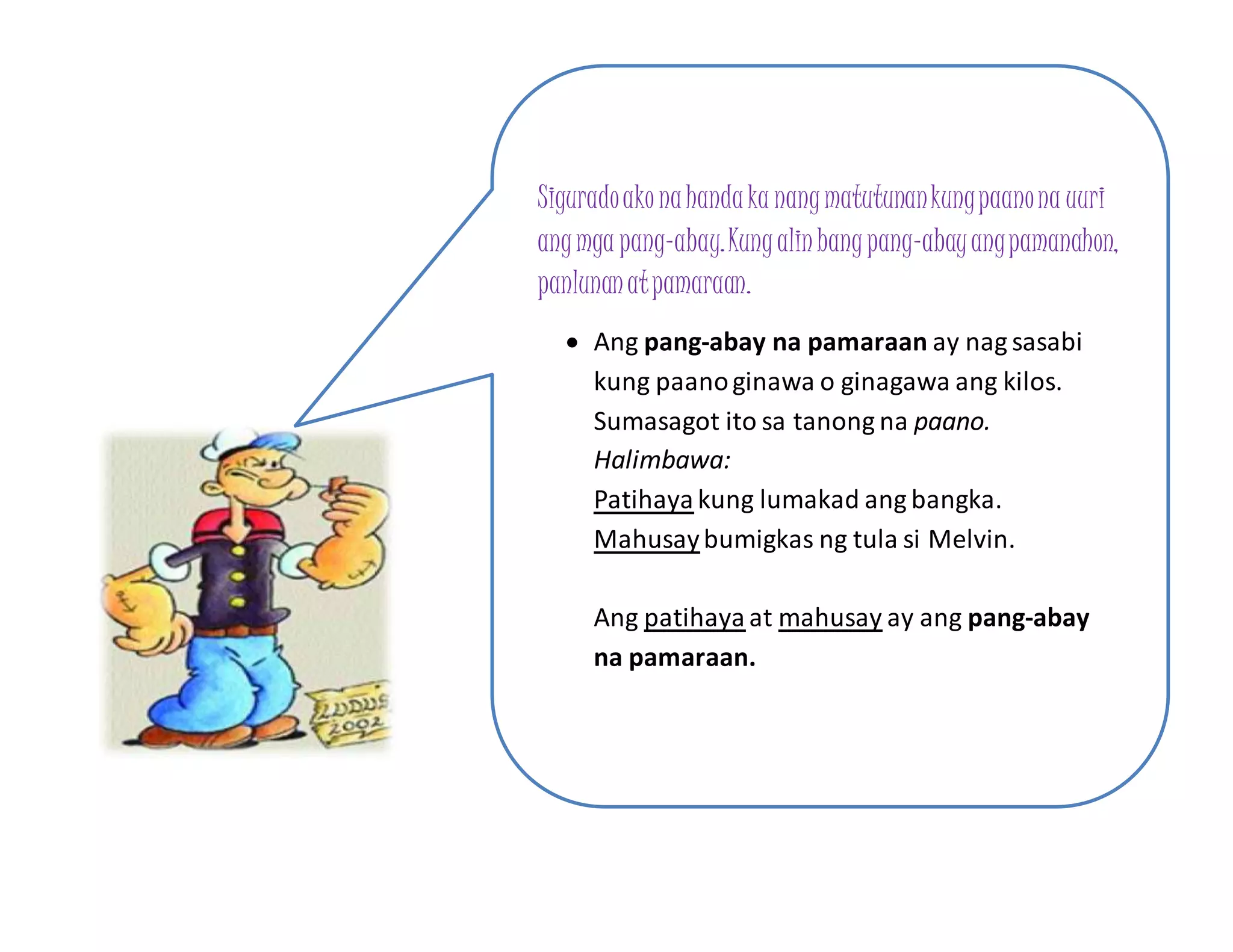 Pamanahon, panlunan, pamaraan (Modyul sa Filipino) | DOCX