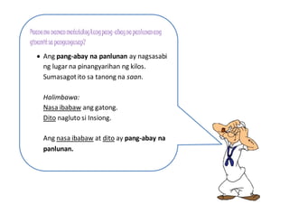 Pamanahon, panlunan, pamaraan (Modyul sa Filipino) | DOCX