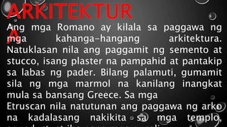 PAMANA NG KABIHASNANG ROME.pptx