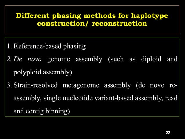 Haplotype mapping and its application in Plant Breeding | PPTX ...