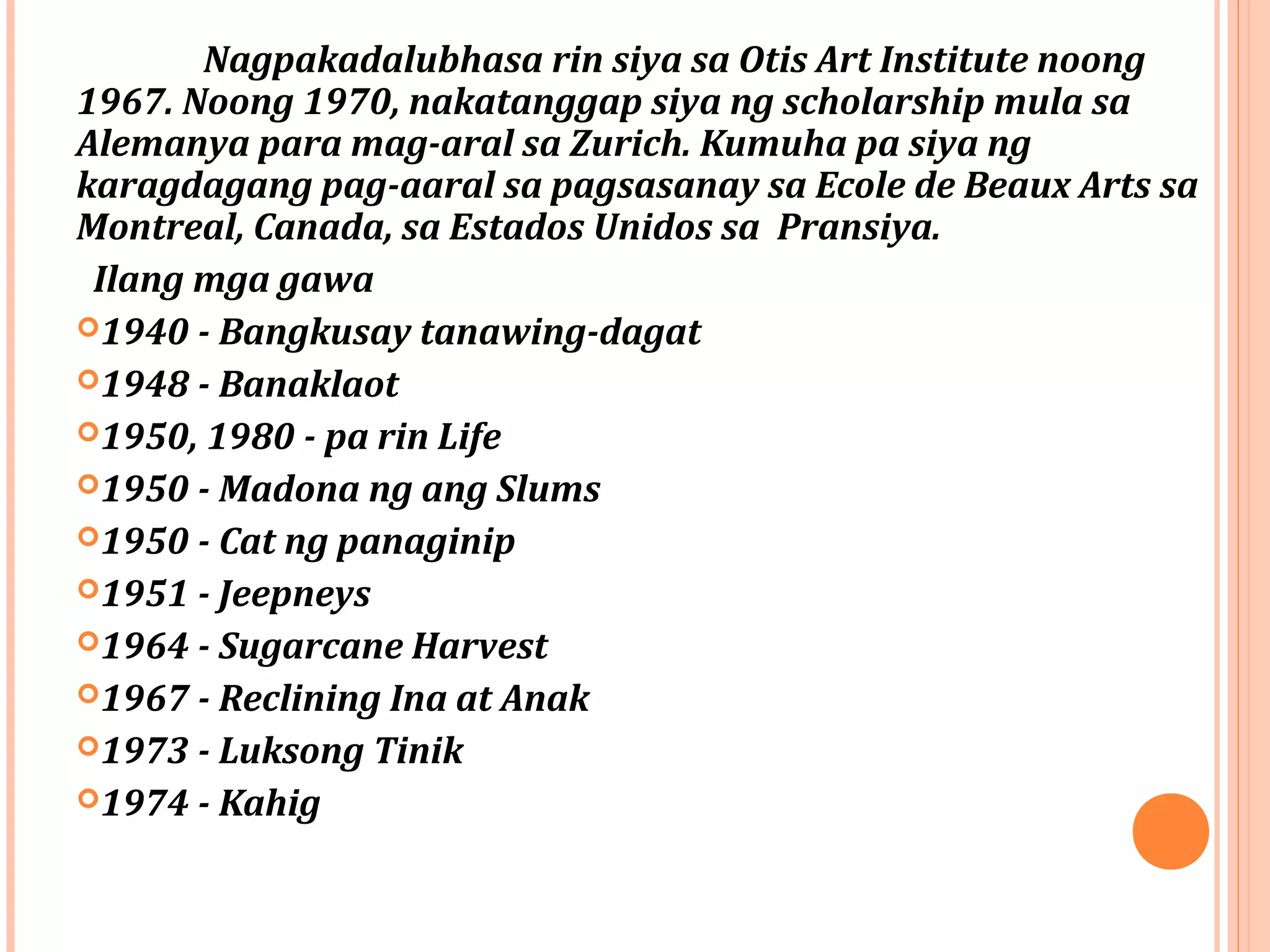 Pambansang Alagad ng Sining (National Artists) | PPT