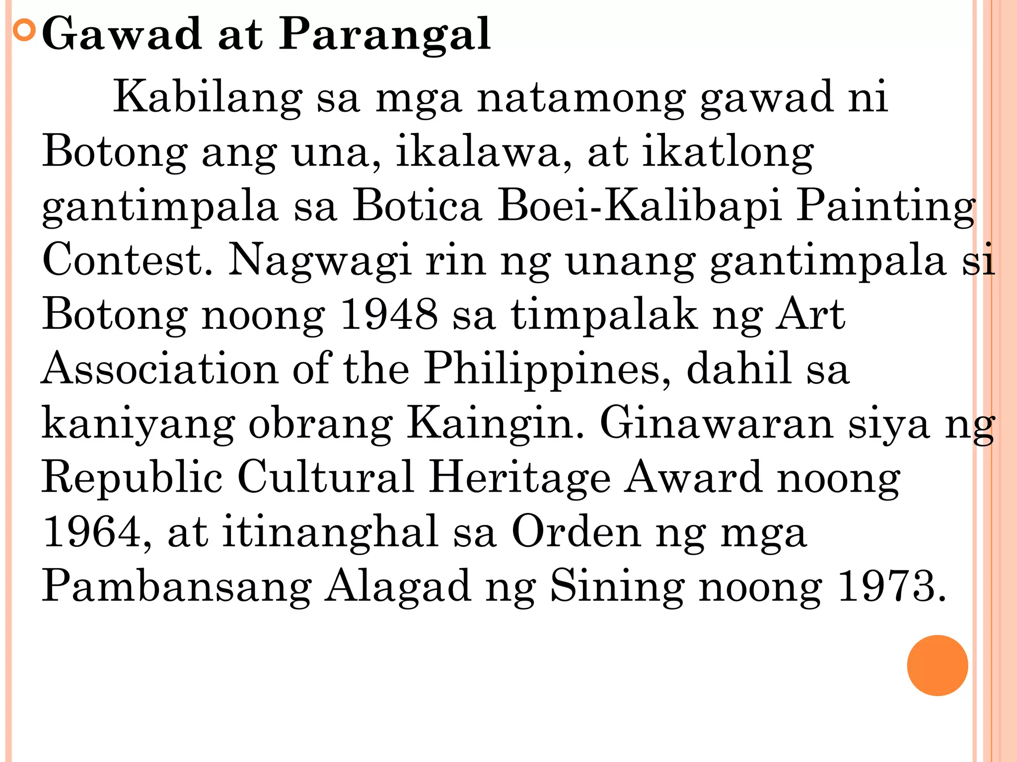 Pambansang Alagad ng Sining (National Artists) | PPT