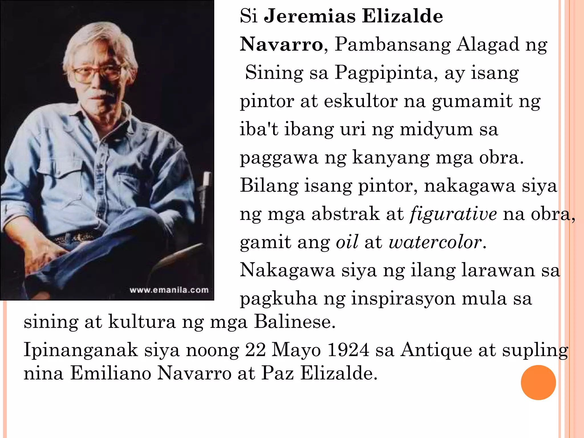 Pambansang Alagad ng Sining (National Artists) | PPT