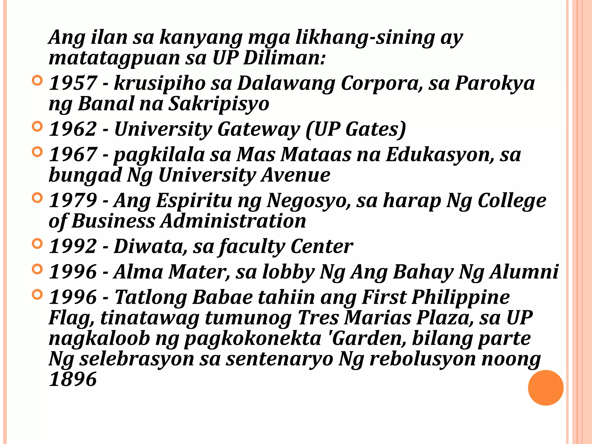 Pambansang Alagad ng Sining (National Artists) | PPT