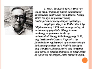 Pambansang Alagad ng Sining (National Artists) | PPT