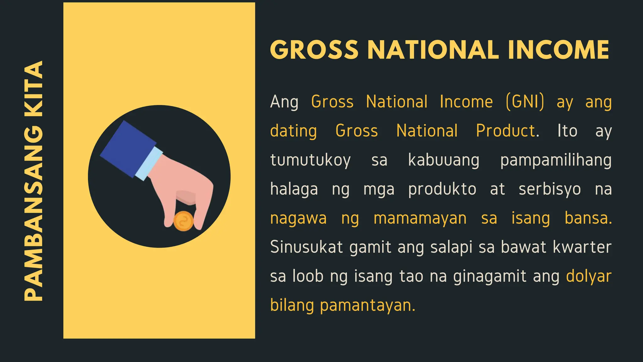 Araling Panlipunan 9 - 3rd Quarter: Pambansang Kita. Ano ang GDP at GNP ...