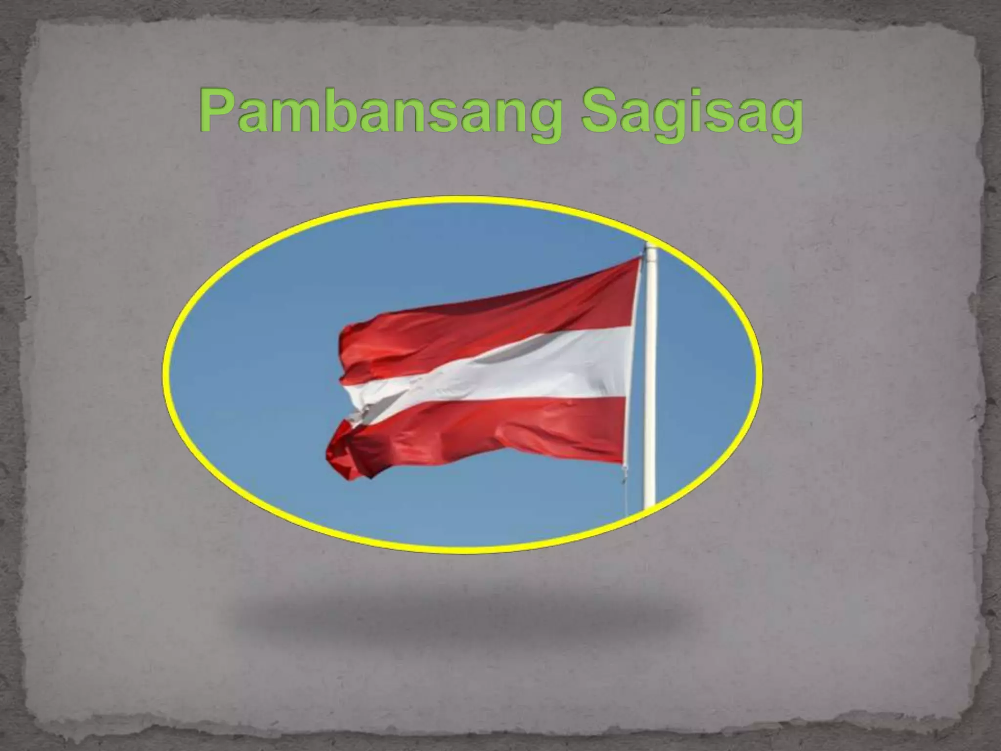 Pambansang sagisag | PPTX