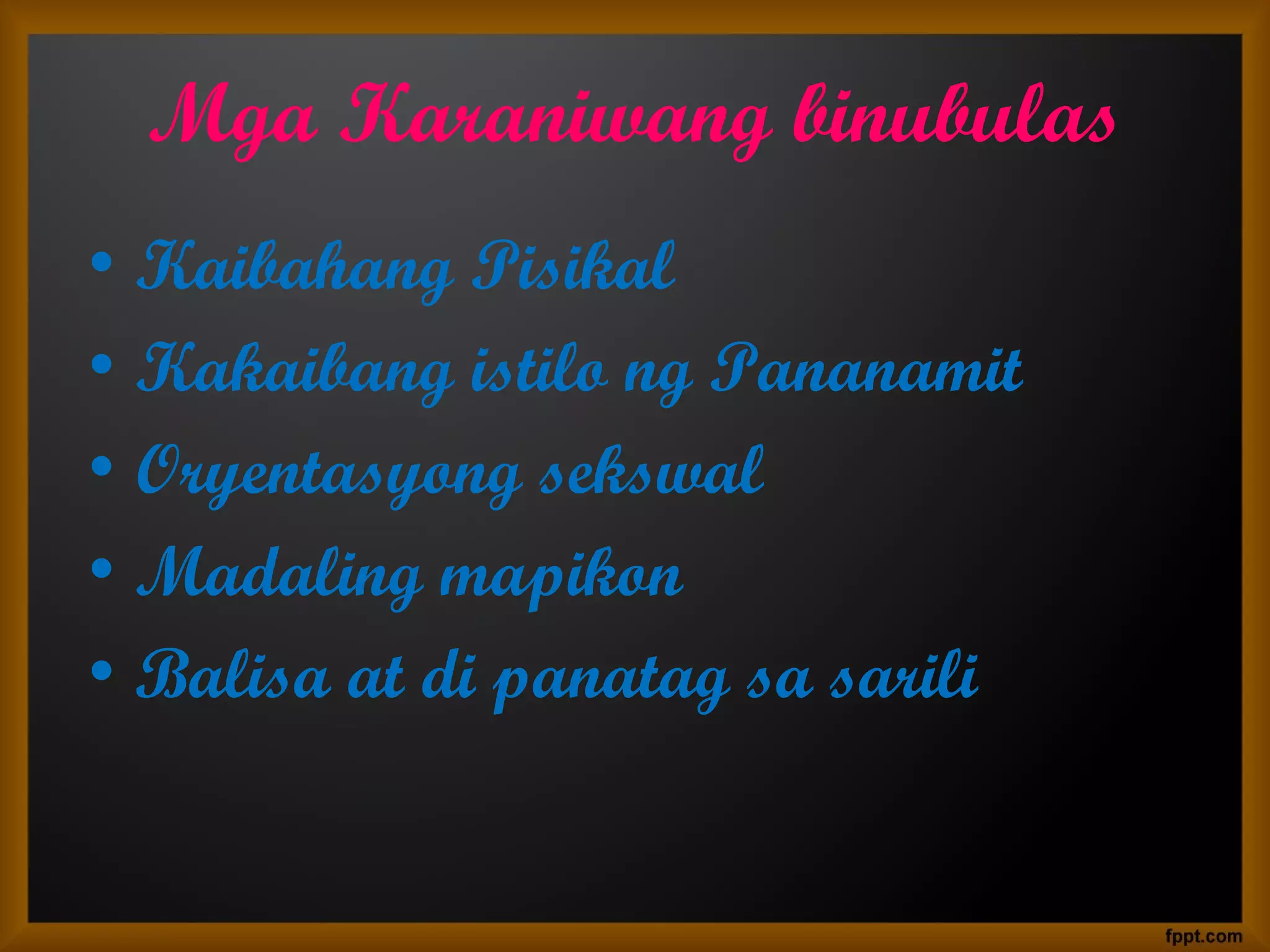 Pambubulas / bullying | PPT