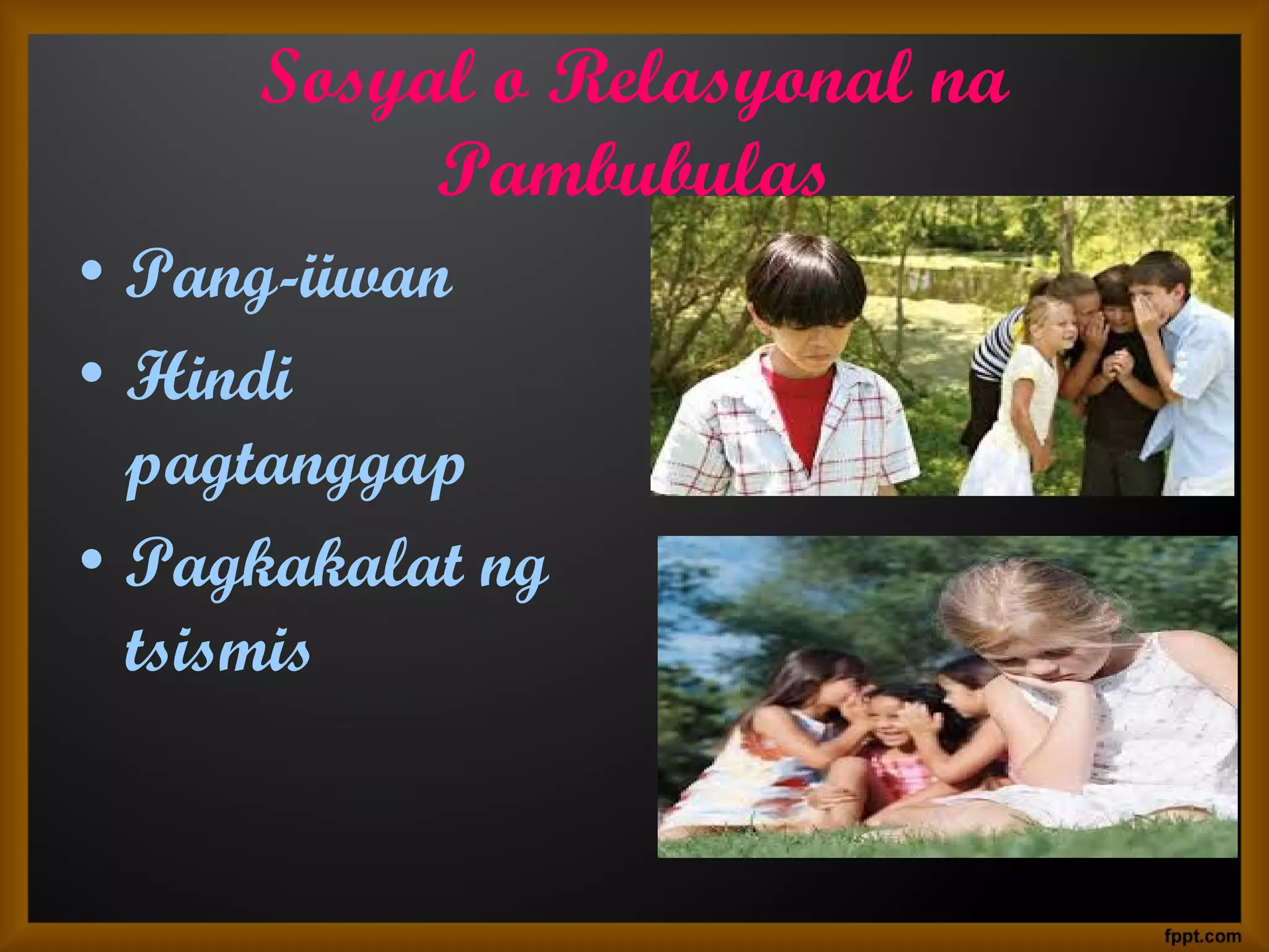 Pambubulas / bullying | PPT