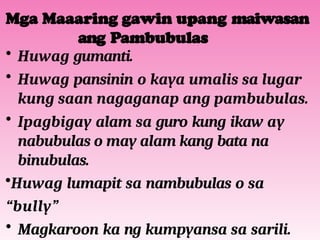 Bullying, types of bullying, where bullying happens | PPTX