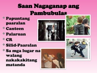 Bullying, types of bullying, where bullying happens | PPTX