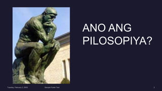 PAMBUNGAD SA PILOSOPIYA NG TAO.pptx