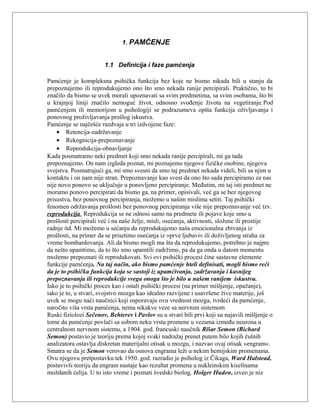 Pamcenje psihologija | DOC