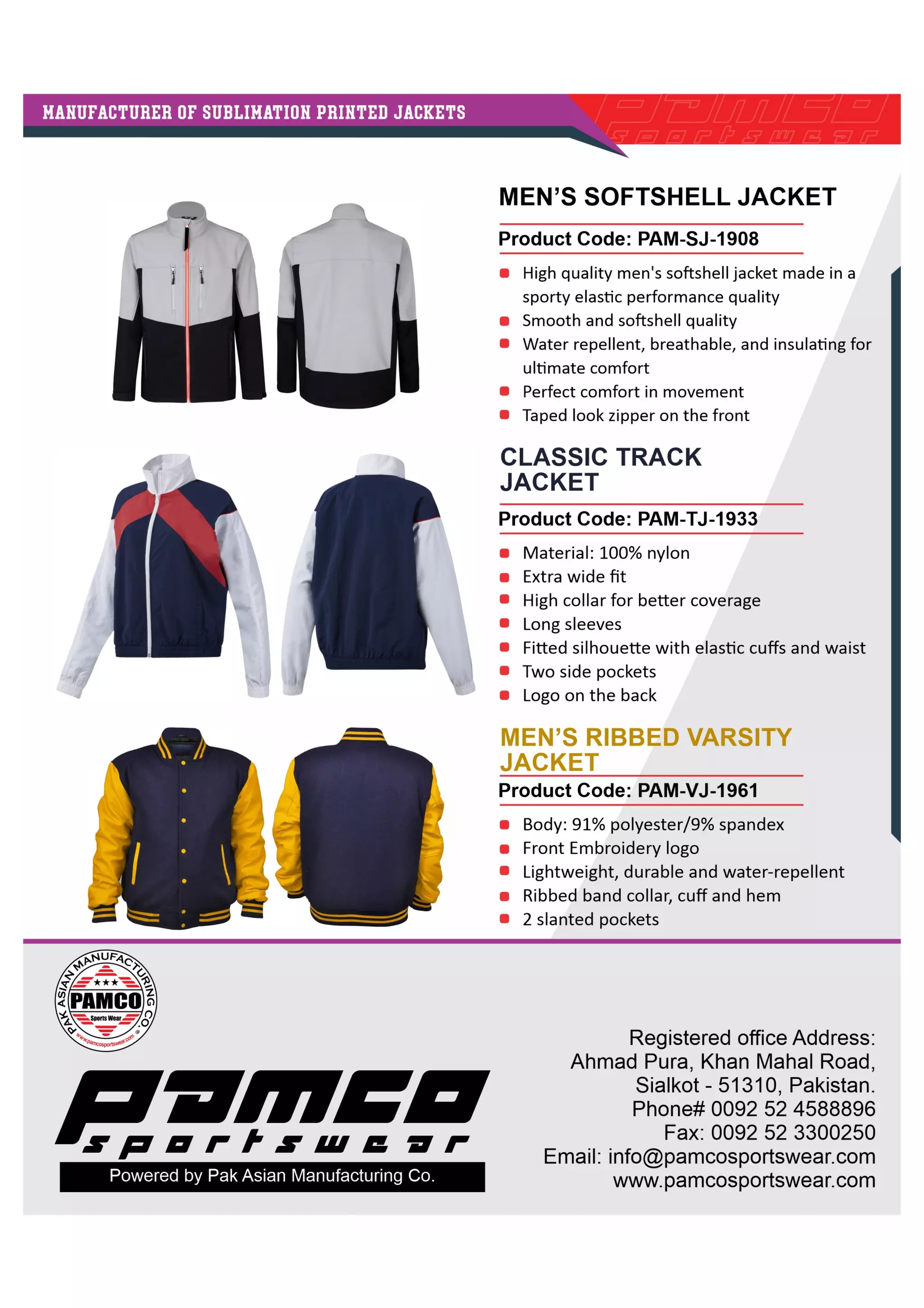Pamco sportswear catalogue | PDF