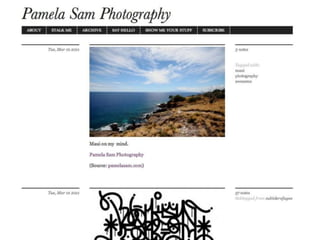 Pamela sam photography slideshare | PPT