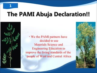 Pami Presentation - Cotonou | PPT