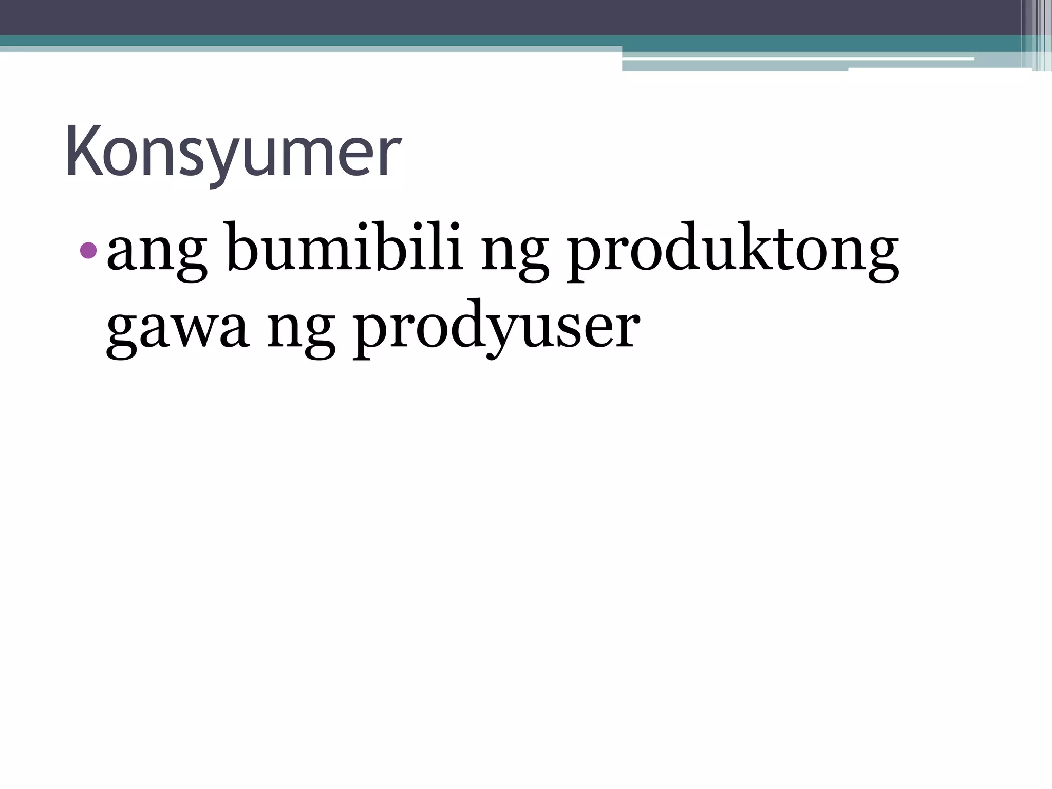 Pamilihan at ang estruktura nito | PPTX