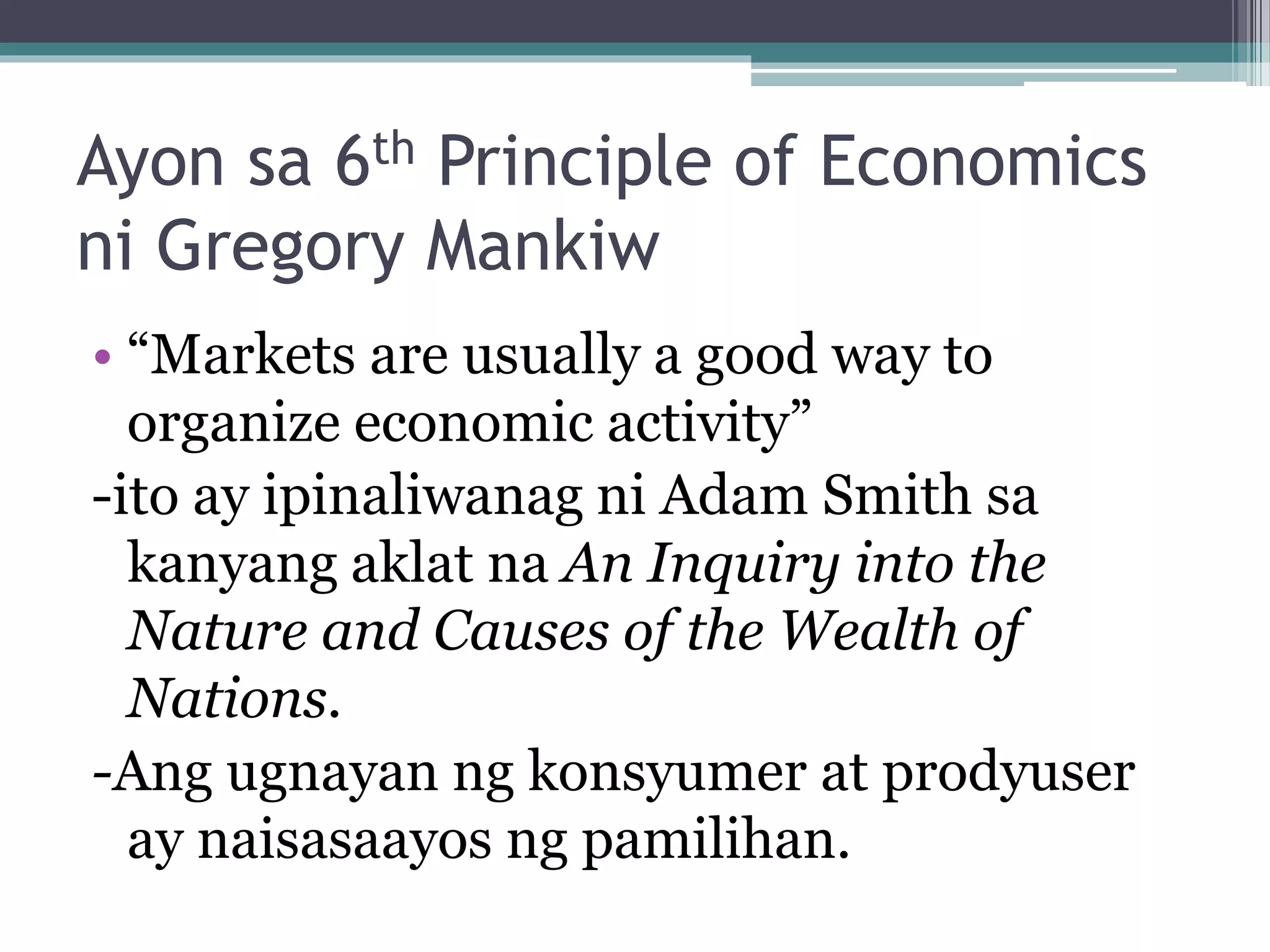 Pamilihan at ang estruktura nito | PPTX
