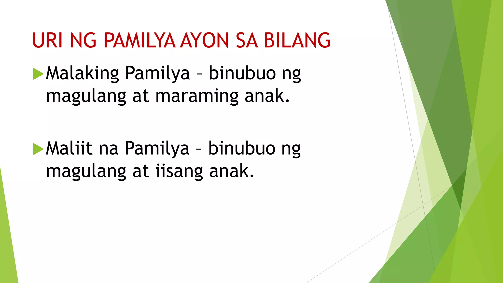 Pamilya | PDF