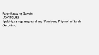 PAMILYANG ASYANO.ARALING PANLIPUNAN 7pptx | PPTX