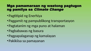 Pamilya sa Pagbabago ng Klima (Climate Change.pptx