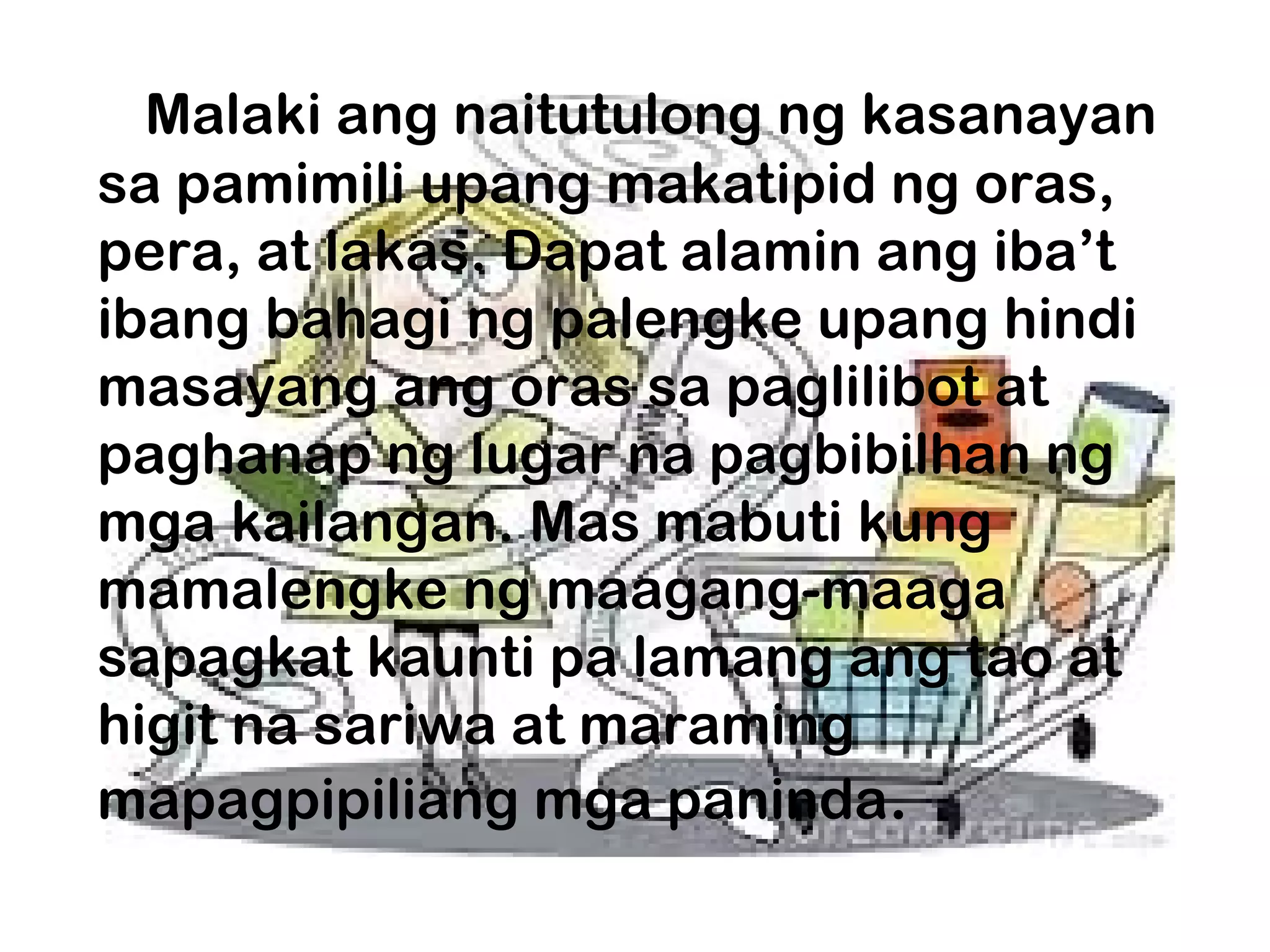 Pamimili ng iba’t ibang pagkain | PPT