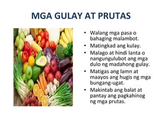 Pamimili ng iba’t ibang pagkain | PPT