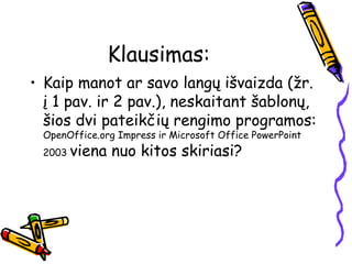 Pamokos medziaga | PPT