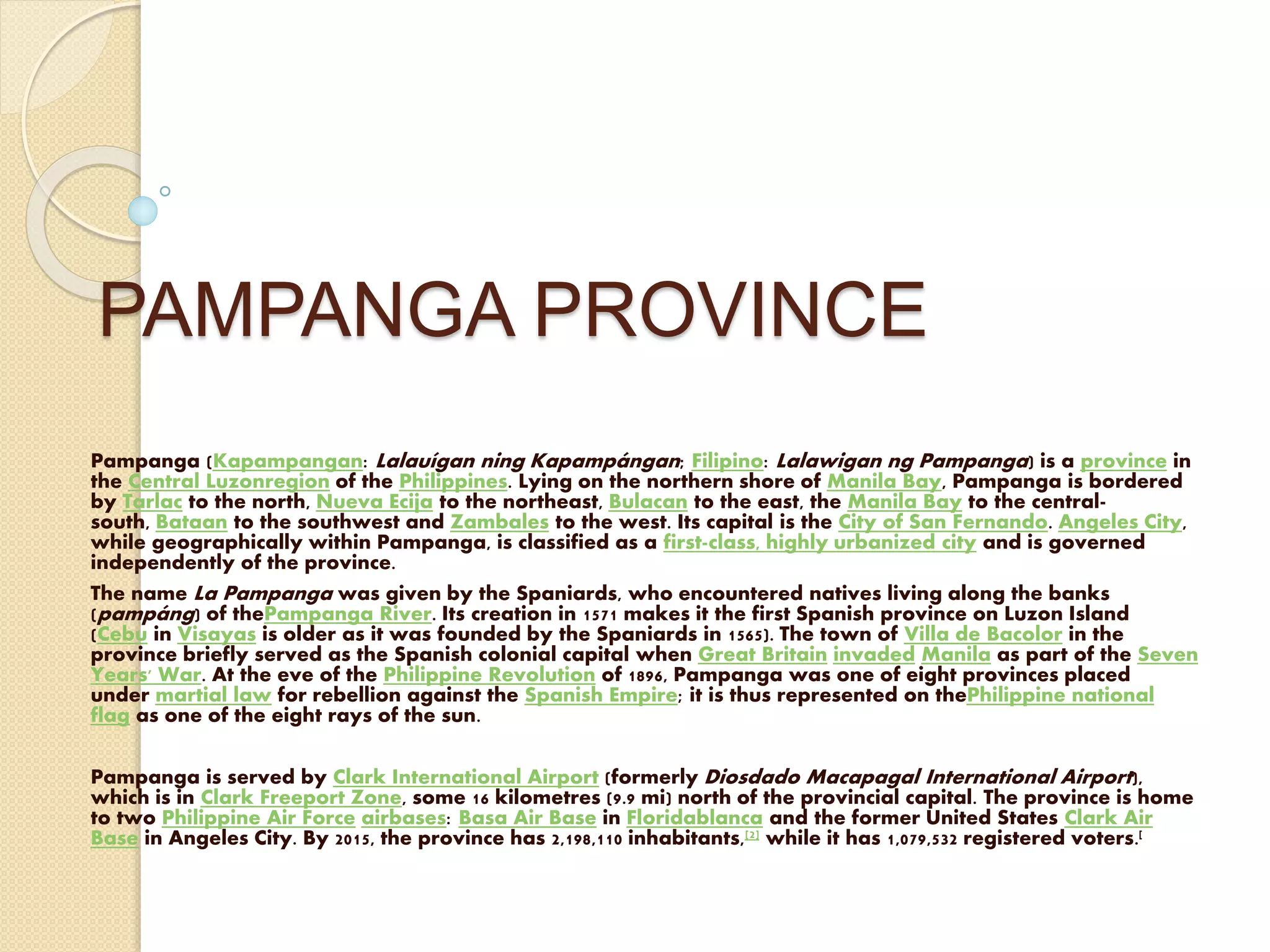 Pampanga province | PPTX
