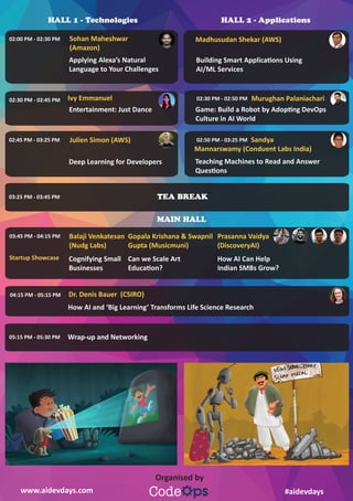 AI Dev Days Conference - Agenda / Schedule | PDF