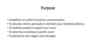 Pamphlet | PPT