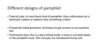 Pamphlet | PPT