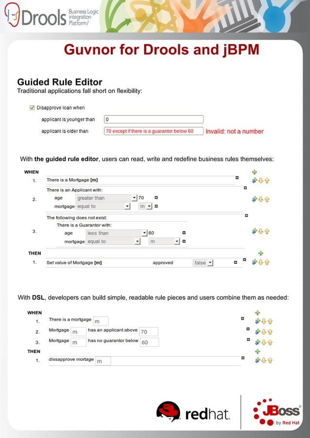 Drools & jBPM Info Sheet | PDF