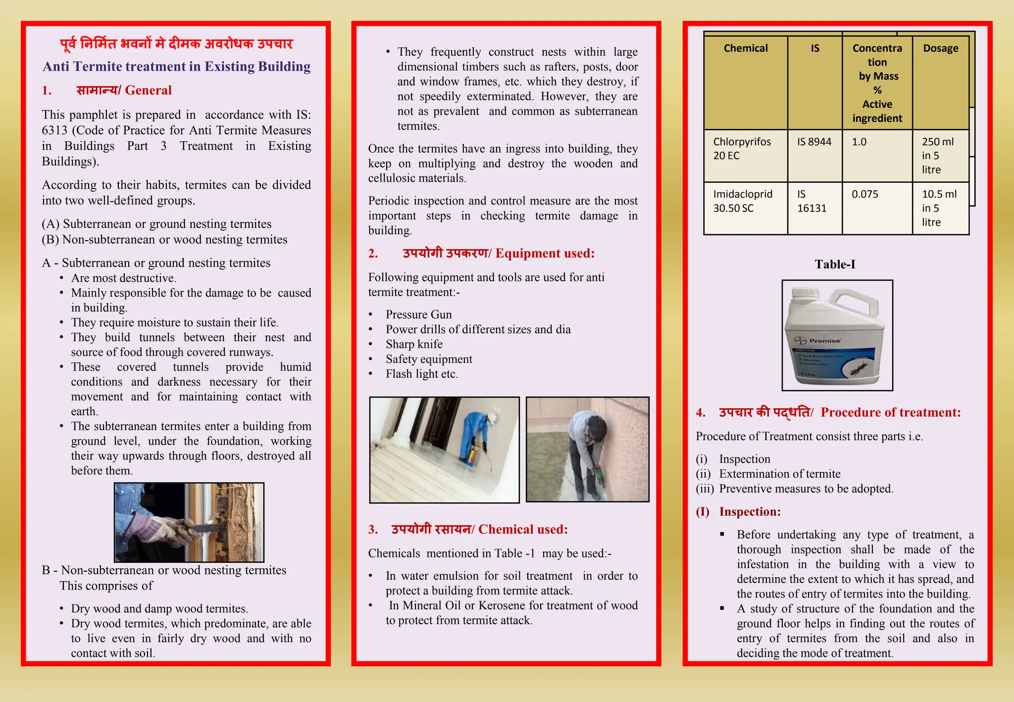 Anti-Termite Treatment Guide for Existing Buildings | PPT