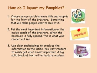 Pamphlets what are they? | PPTX