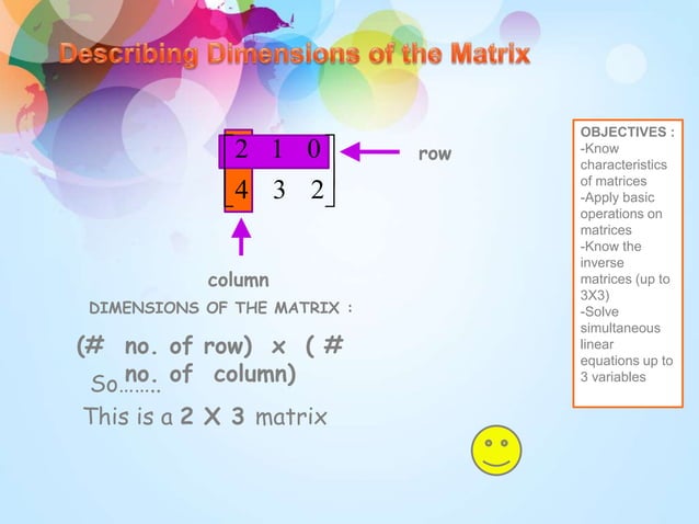 MATRICES | PPTX | Physics | Science