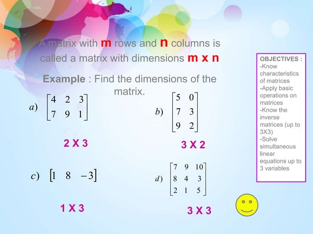 MATRICES | PPTX | Physics | Science