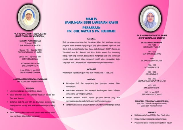 Pamplet majlis persaraan pdf | PDF