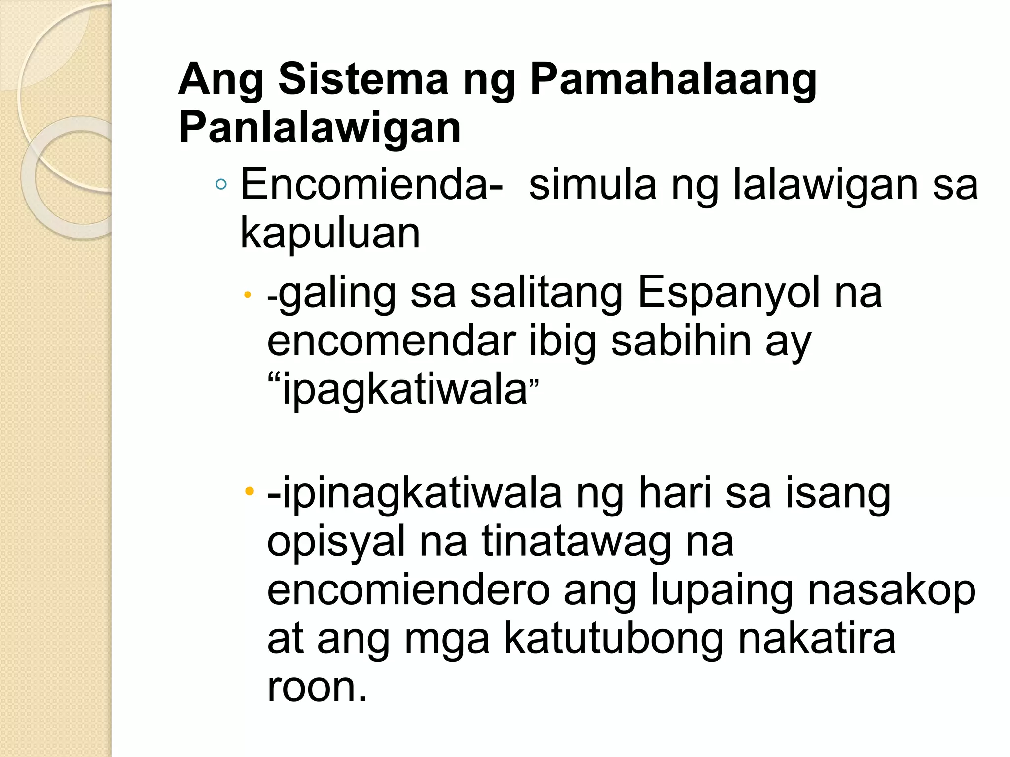 Pamumuhay ng mga Pilipino sa Panahon ng Espanyol | PPTX