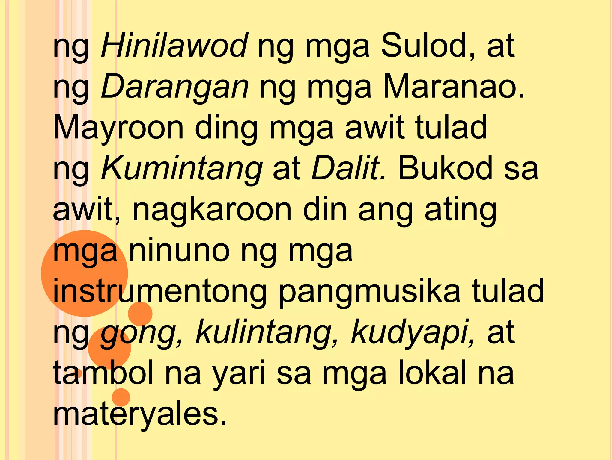Araling Panglipunan: Pamumuhay ng mga Sinaunang Pilipino | PPTX