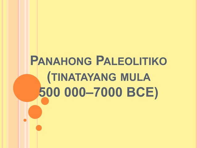 Araling Panglipunan: Pamumuhay ng mga Sinaunang Pilipino | PPTX