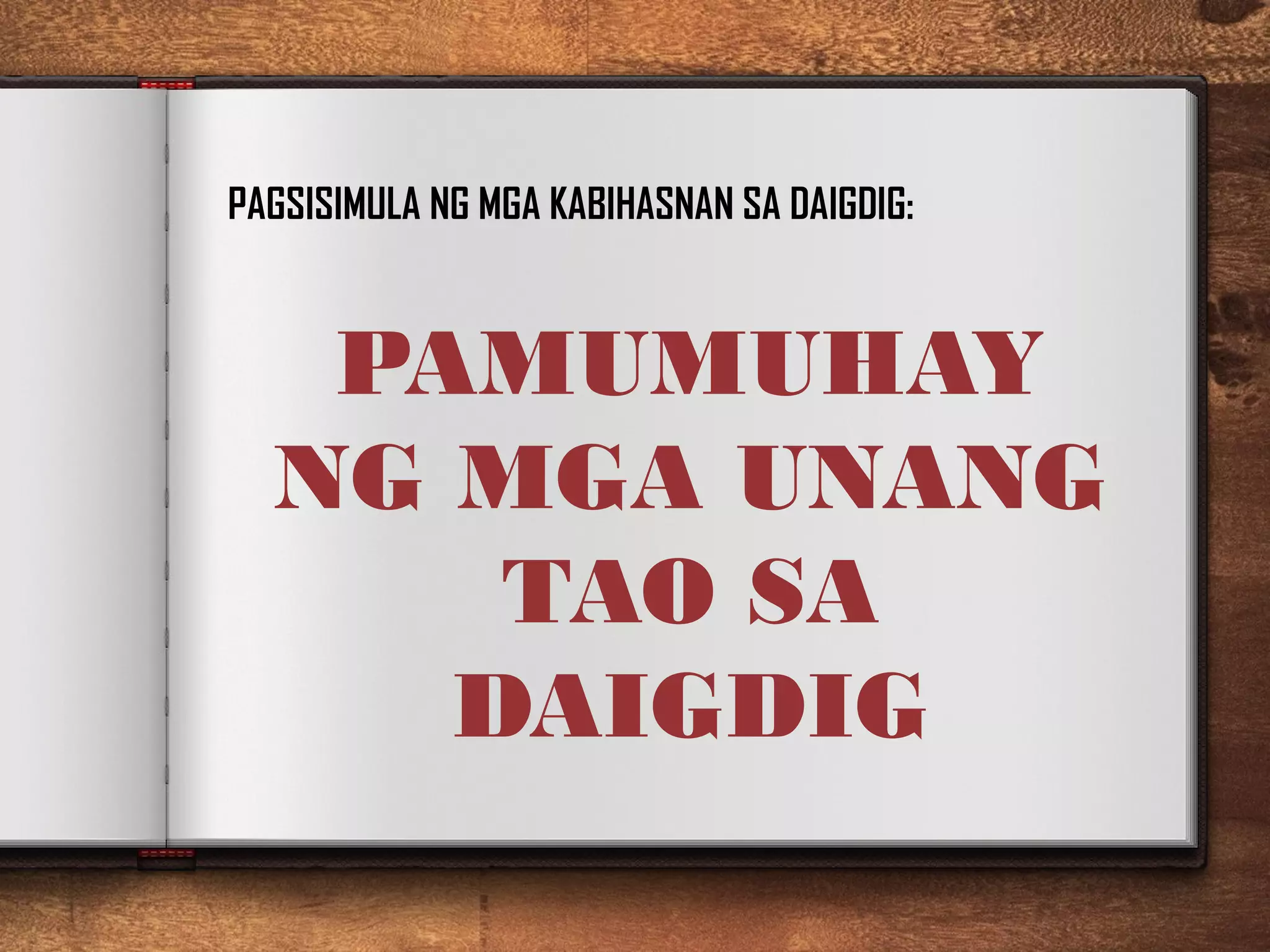 Pamumuhay ng mga unang tao sa daigdig | PPT