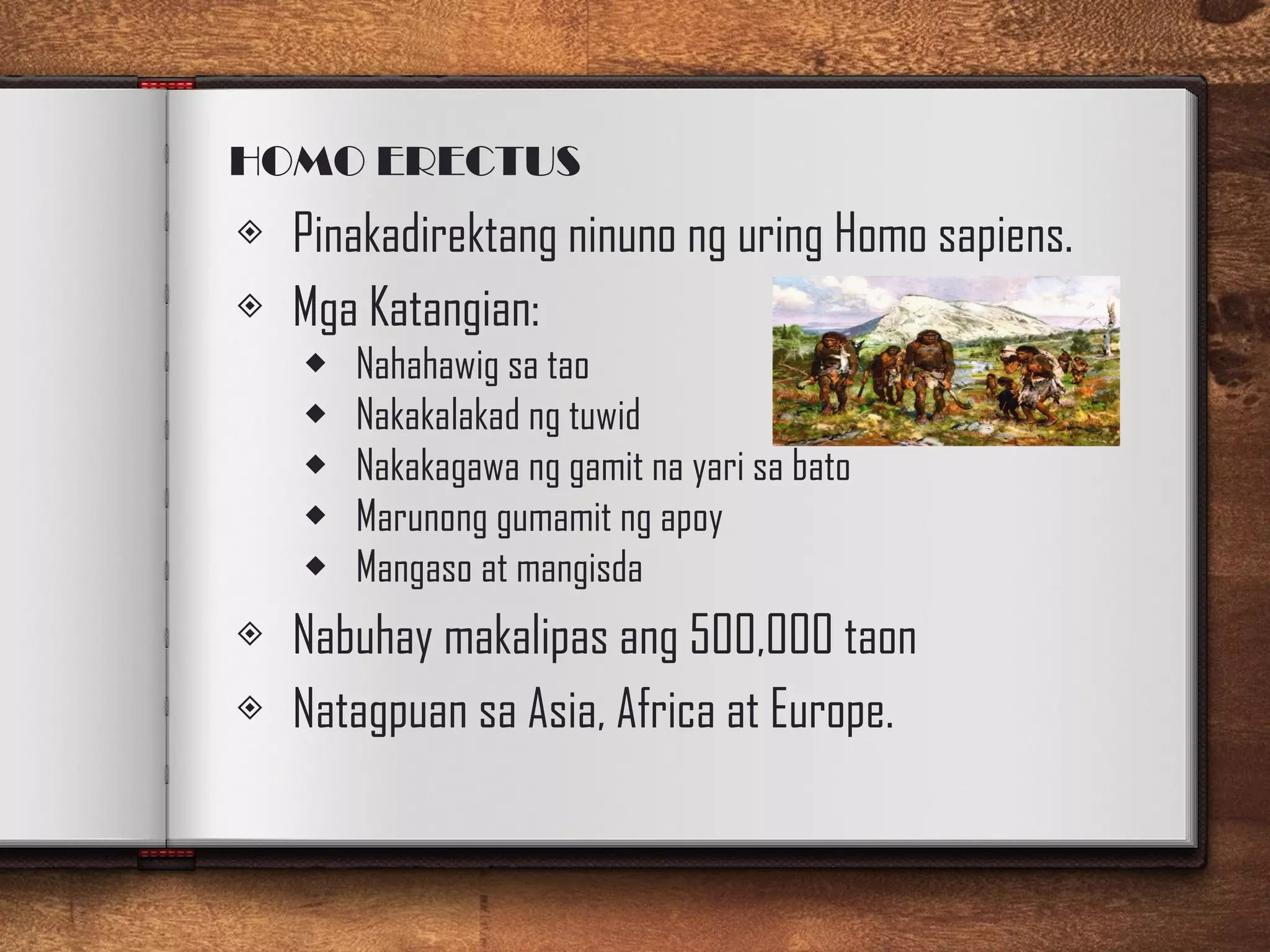 Pamumuhay ng mga unang tao sa daigdig | PPT