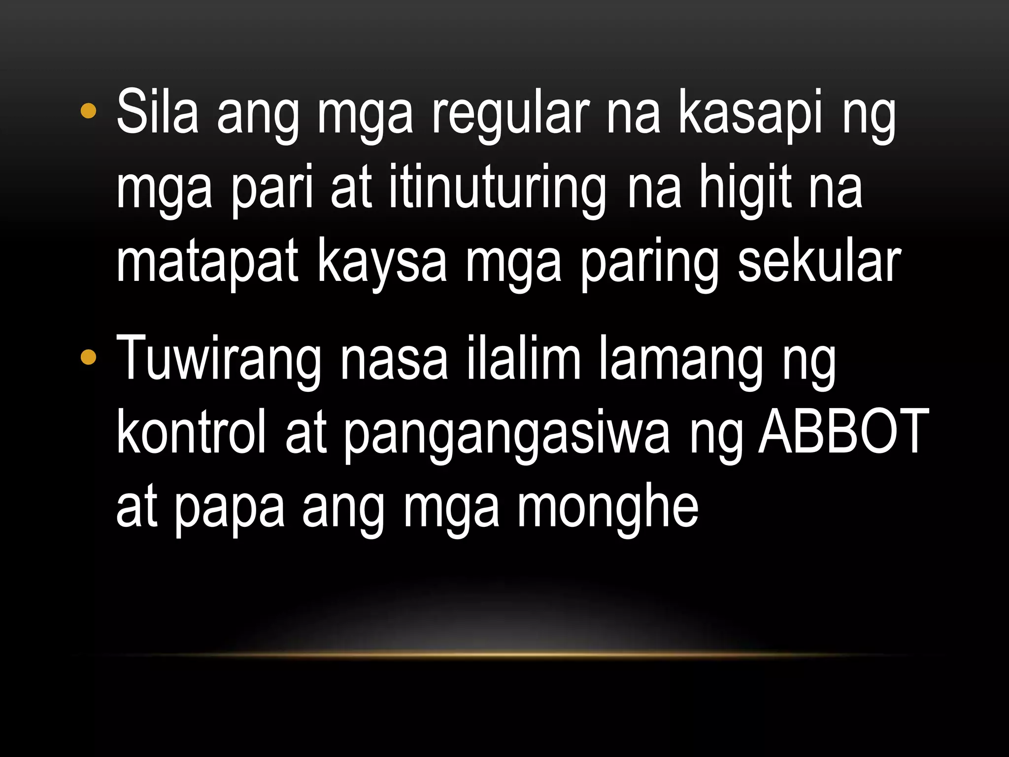 Pamumuno ng mga monghe | PDF
